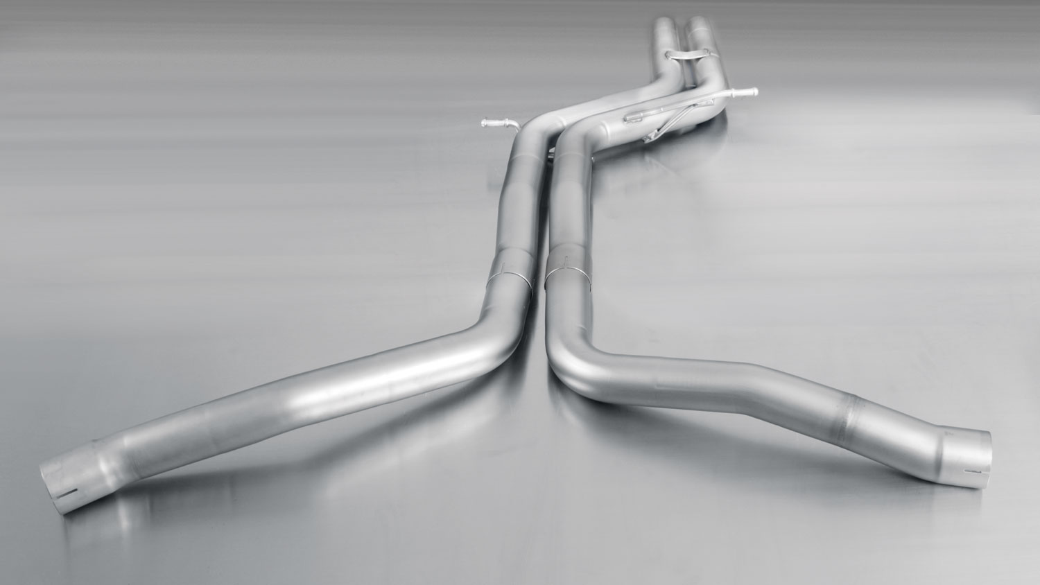 Stainless steel RACING tube instead of secondary silencer, without ...