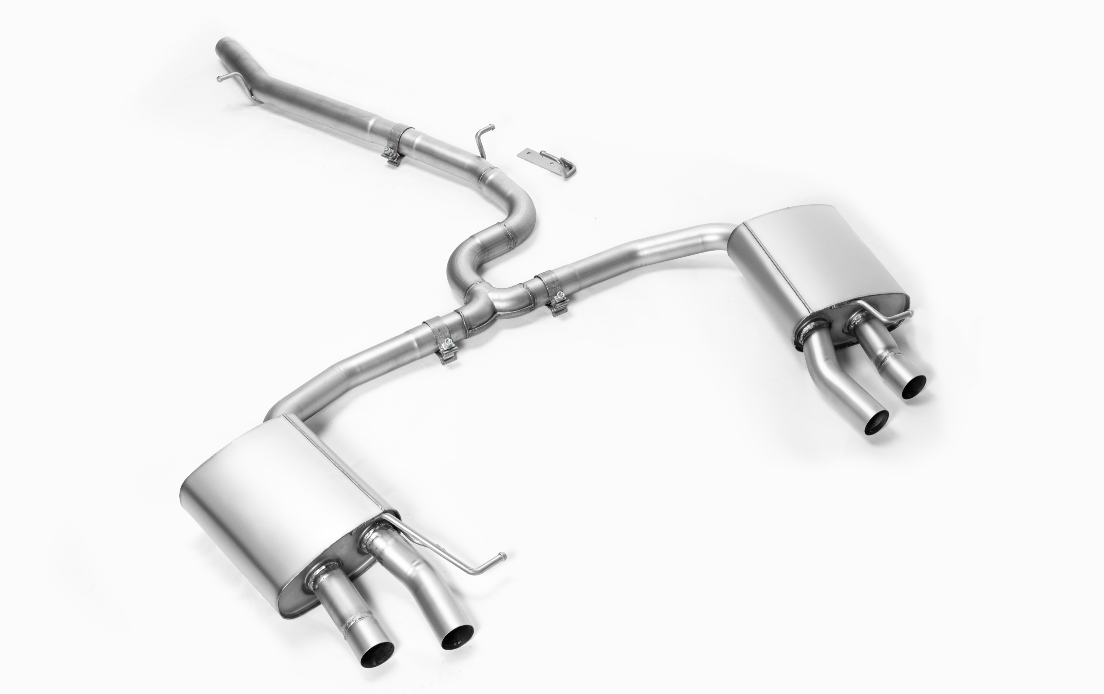 Cat Back sport exhaust system with integrated valves for BMW M2 F87